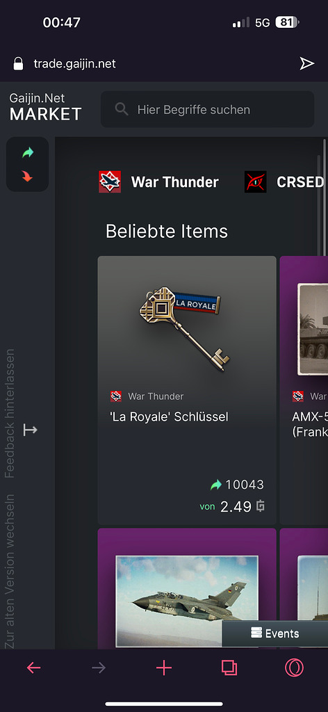 Gaijin Market for Mobil is literally not usable - Gaijin.net Store ...