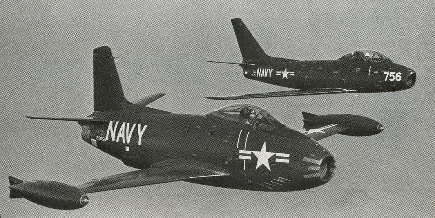North American FJ-1 Fury - The Grandfather of Sabre & Fury Series ...