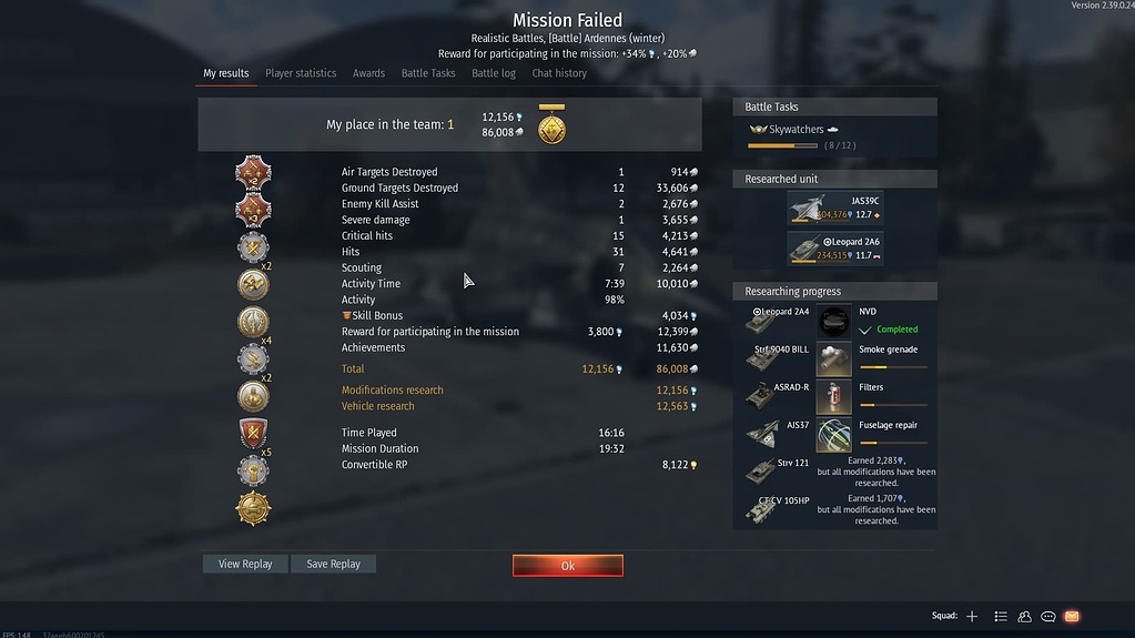 Ground RB research points - Realistic Battle - War Thunder — official forum