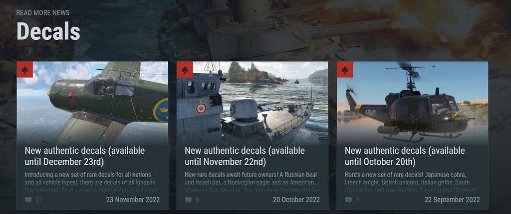 New Authentic Decals - General Discussion - War Thunder — official forum