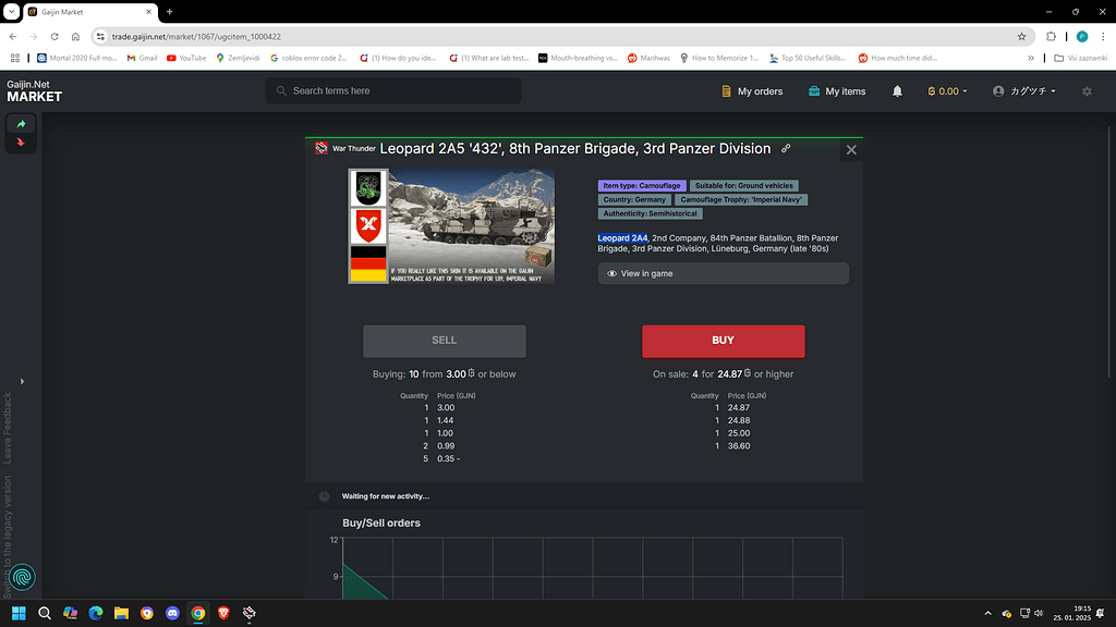 Wrong tank in description for camouflage - Gaijin.net Store, Gaijin ...