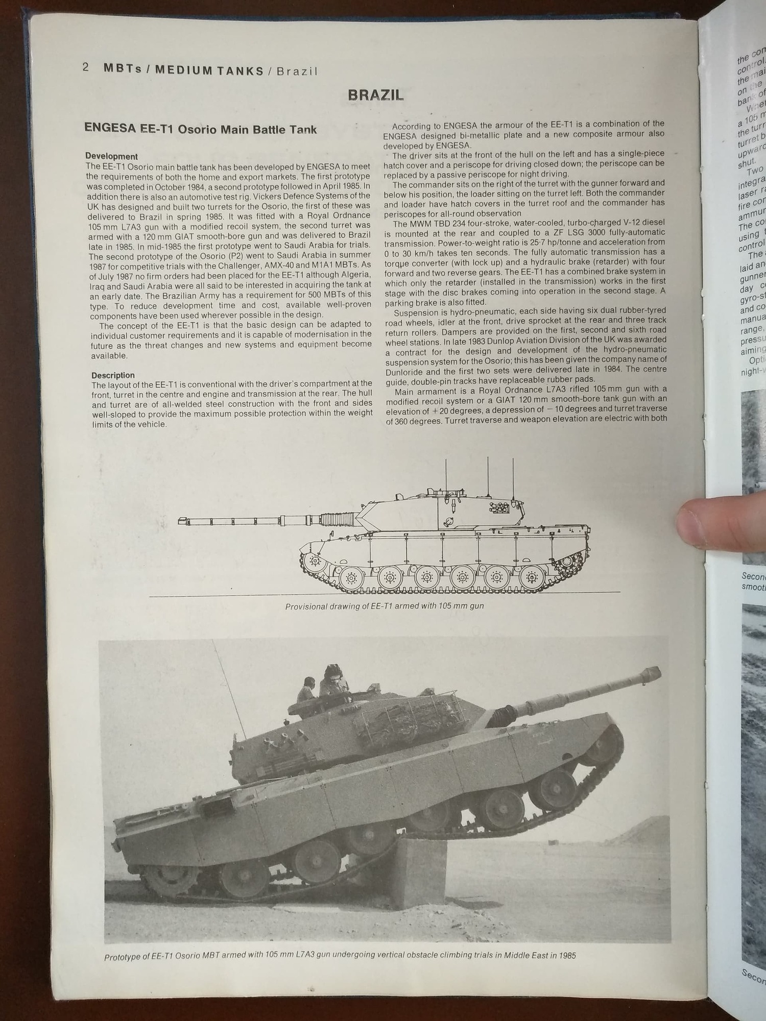 Engesa Osório EE-T1 120mm - Brazil goes to the tank championship in ...