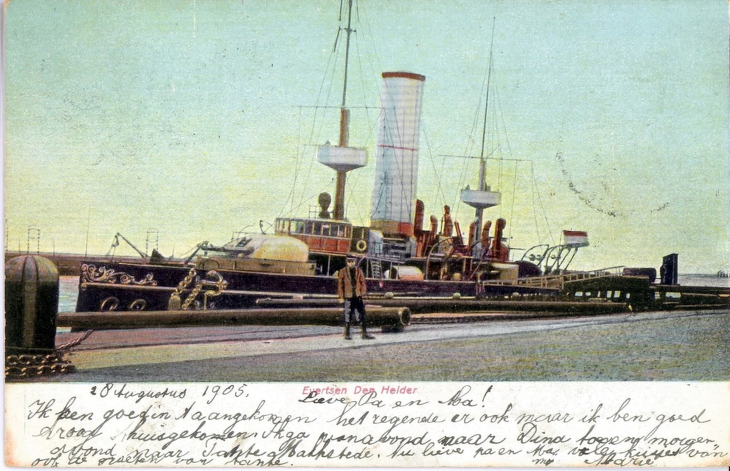 Evertsen-class armoured cruiser, HNLMS Evertsen (1894) - Naval - War ...