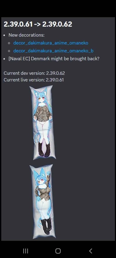 New Bodypillows, DMM or Not? - General Discussion - War Thunder — official forum