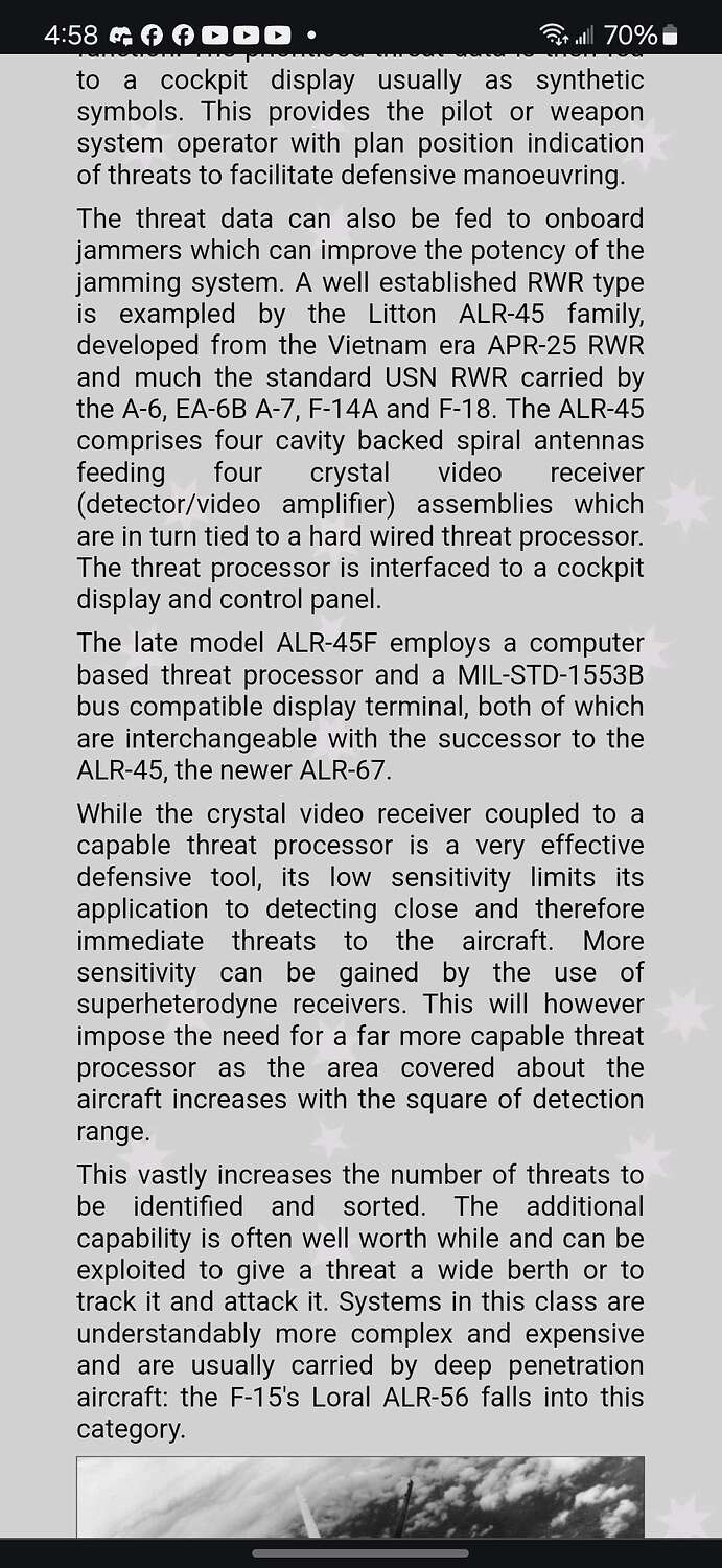 Digital ALR-45F RWR for A-6, F-4J/S, F-14A, A-7E - Aircraft - War ...