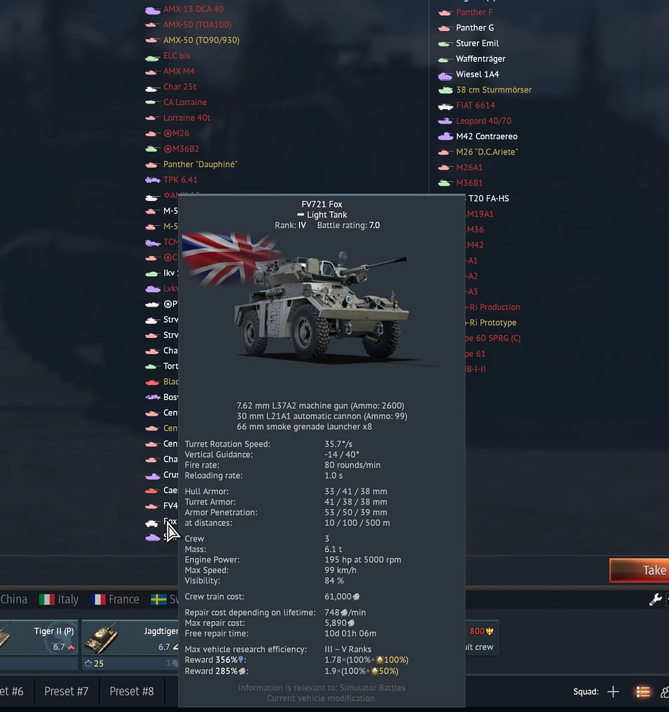 Ground Sim Br Parameters - Simulator Battle - War Thunder — official forum