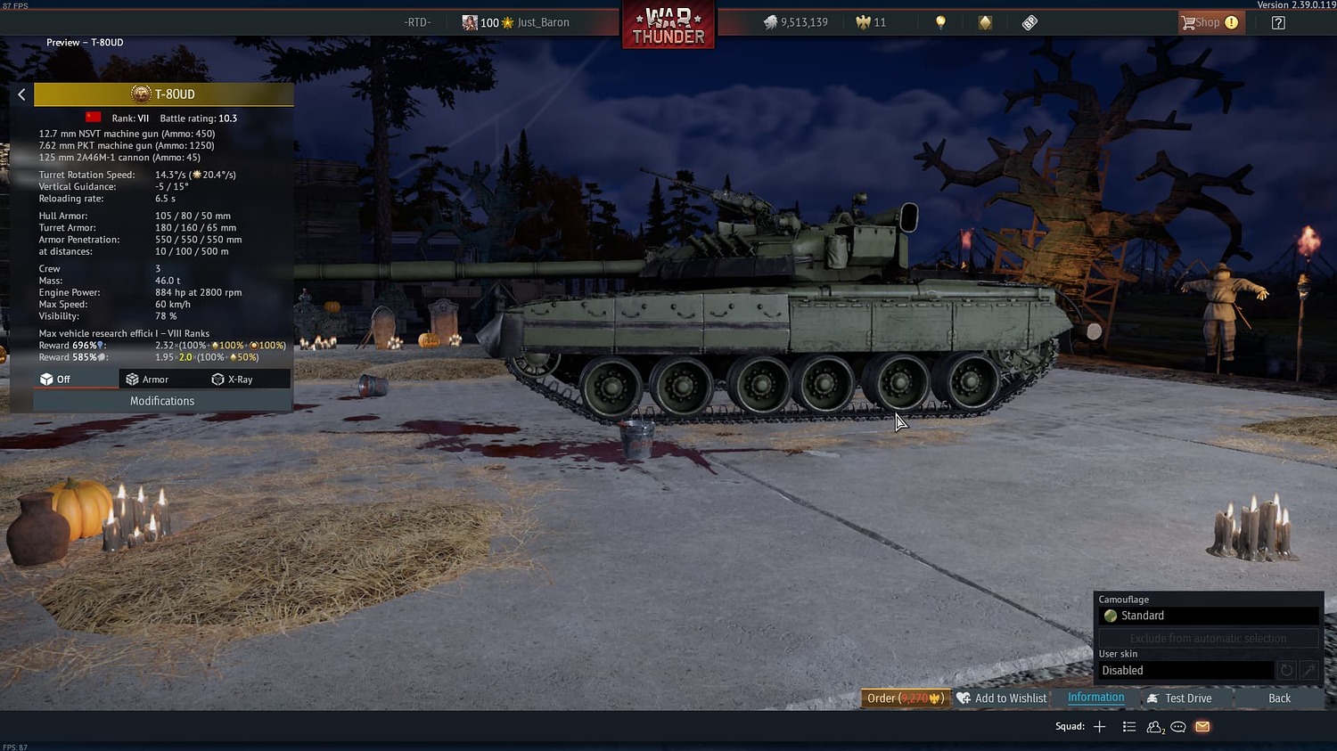 Move the t80UD to 10.7 or even 11.0 - Ground Vehicle - War Thunder — official forum