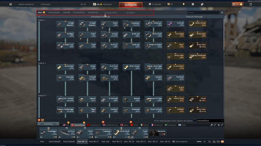 WW1 to Interwar 1939 Gamemode - Maps/Missions/Events - War Thunder ...