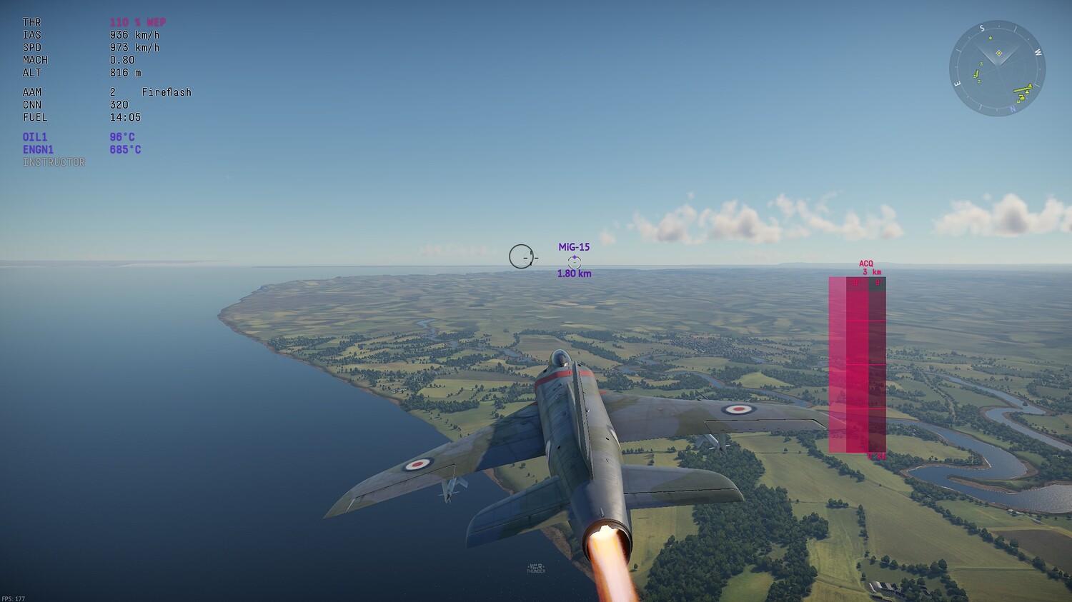 Swift F.7 radar and Fireflash missiles broken/severely less effective ...