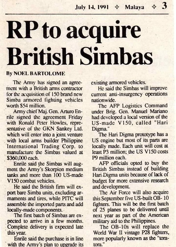 [PH] GKN/Alvis Simba (Helio FVT925) 25mm Bushmaster IFV - Manila's ...