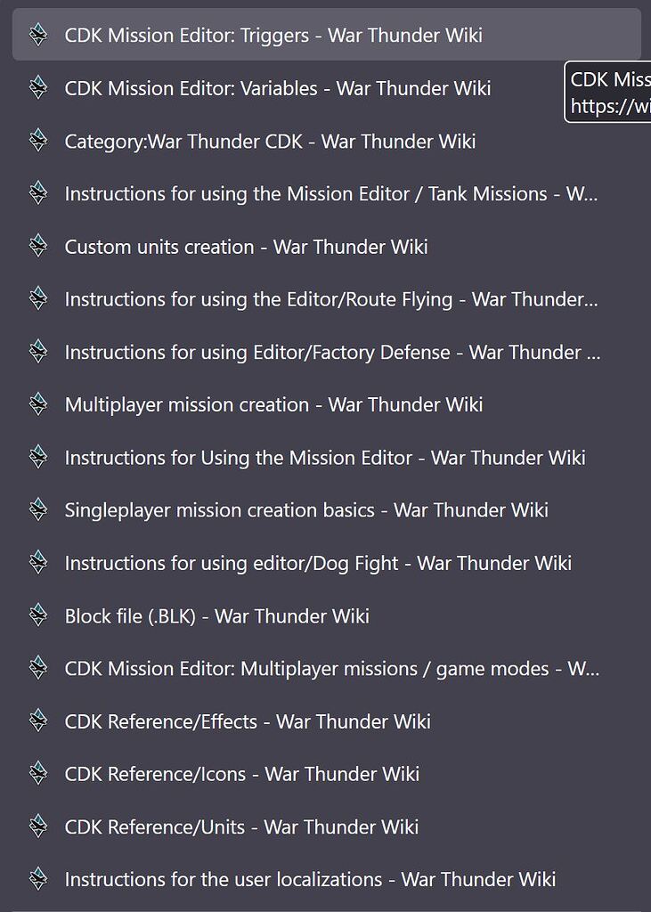 The old cdk wiki pages are gone and not replaced - War Thunder ...
