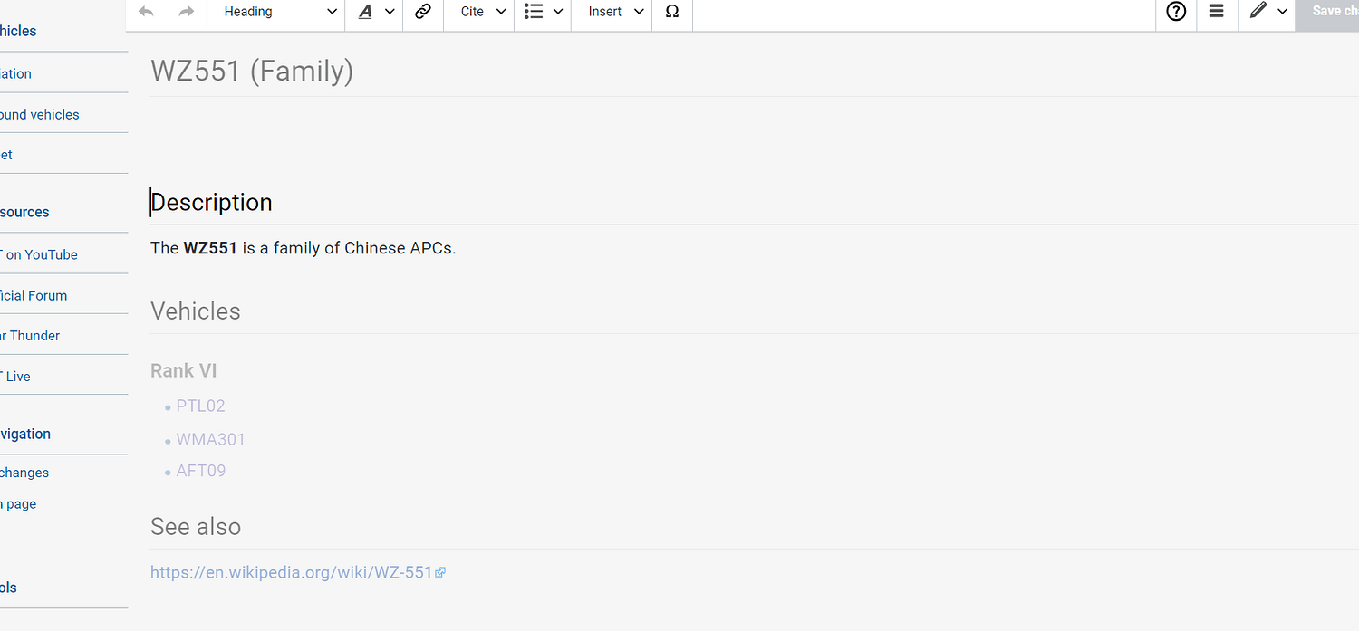 New family page + problems - War Thunder Wikipedia - War Thunder — official forum