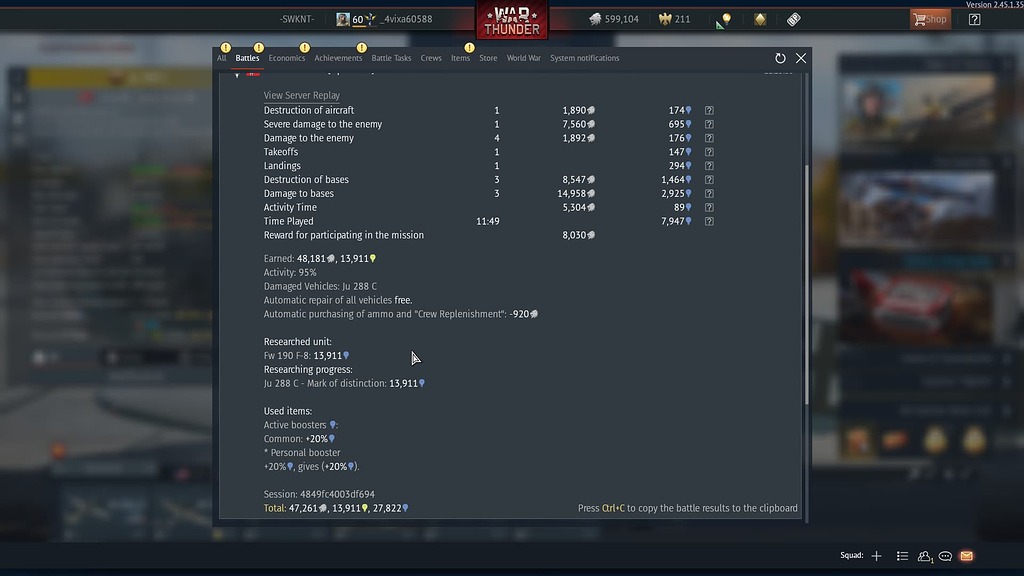 Why im i geting less rp than its on total rp gained this sesion - CDK ...