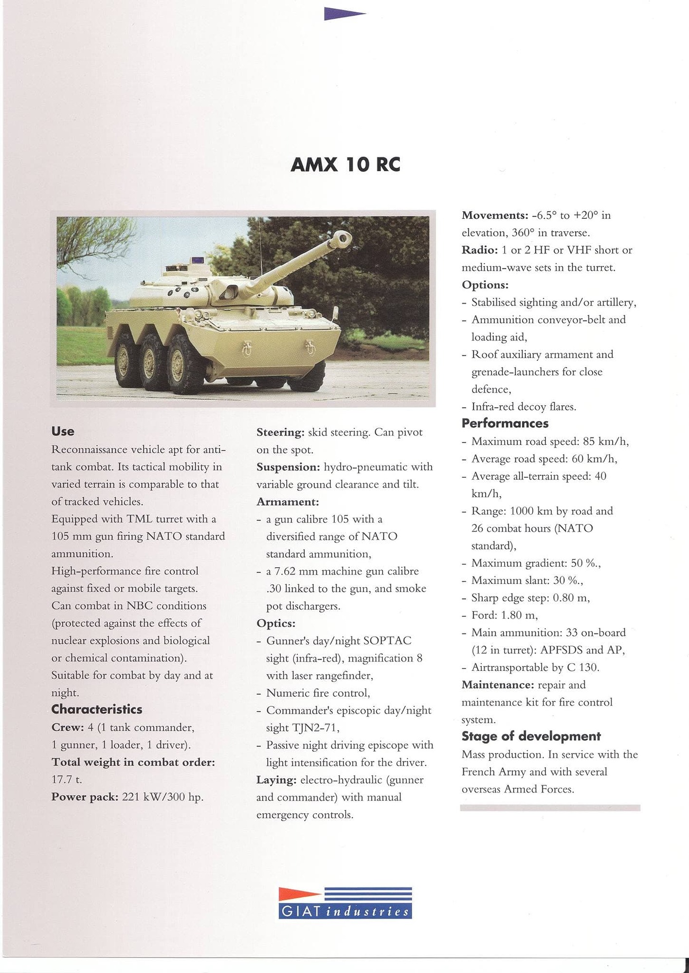 AMX-10RC TML-105 (Early) Old friend but even better! - Ground - War ...