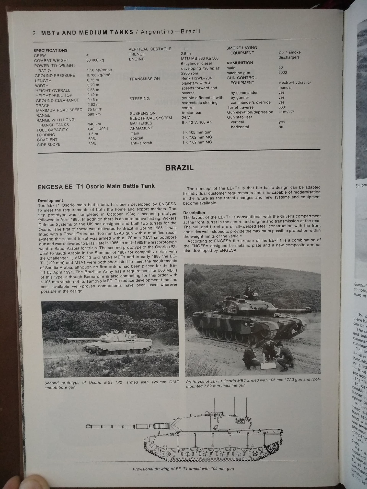 Engesa Osório EE-T1 120mm - Brazil goes to the tank championship in ...