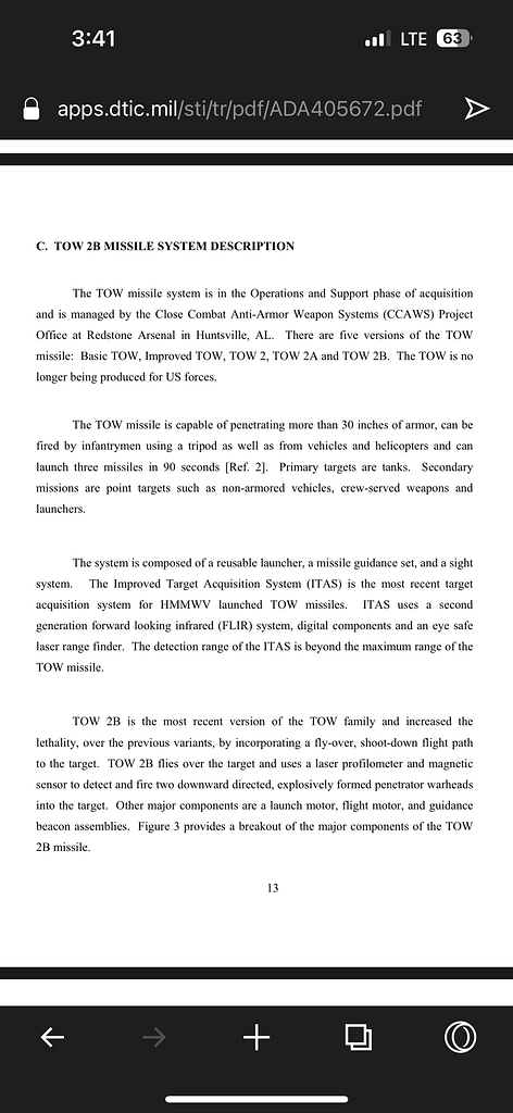 TOW-2B is completely incorrect - Ground Vehicle - War Thunder ...