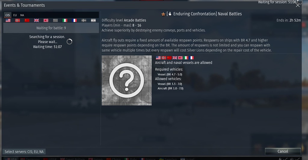 1 hour waiting time in queue , still no matchup (plz reduce the min ...