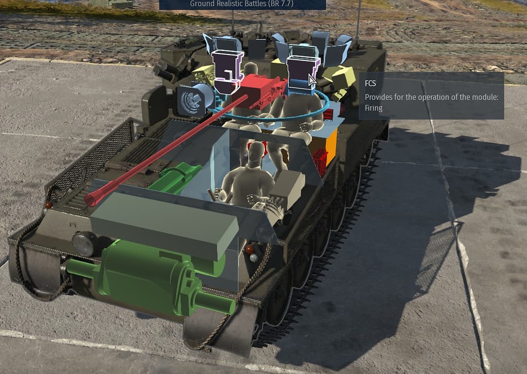 FV107 Scimitar shouldnt have a "Fire Control System". It never had one ...