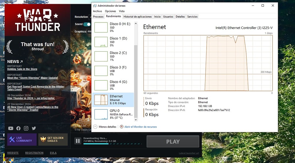 Ethernet (cable) losses connection with WT Launcher - Community ...