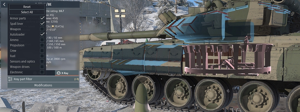 Invisible armor plate on the MZ series autoloaders that absorbs spall ...