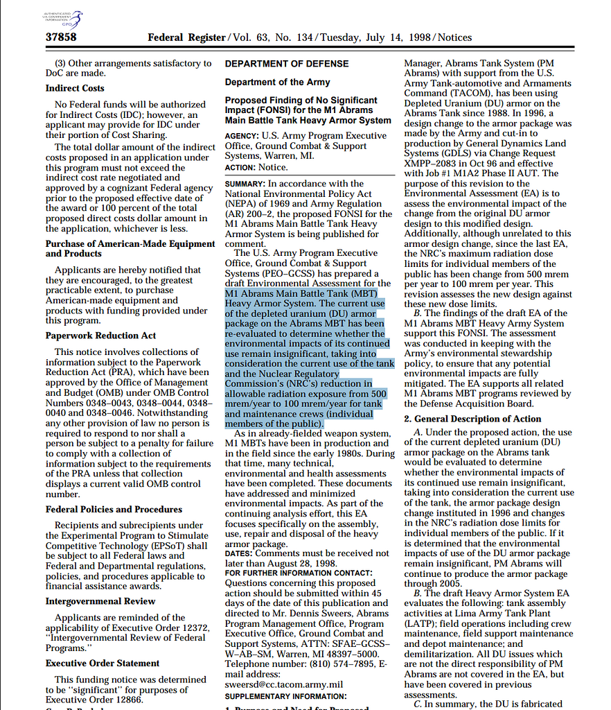 Documentation of M1A2 / M1A1 HC Hull Armor Composition (1996–2016 ...
