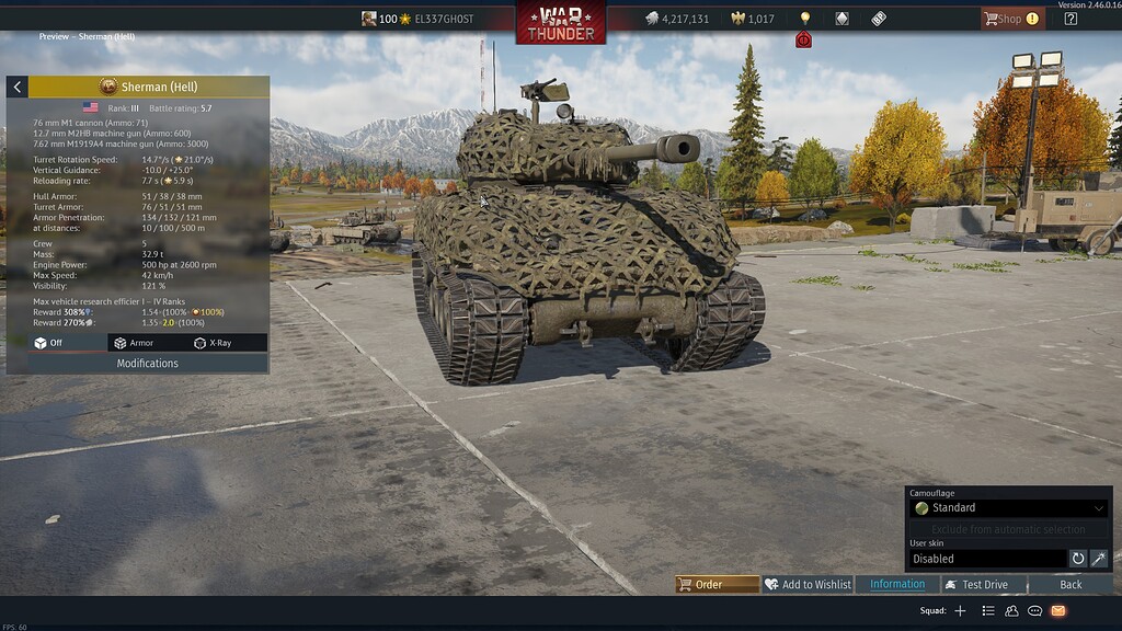 Track extensions for Shermans aren't being modelled as modifications ...