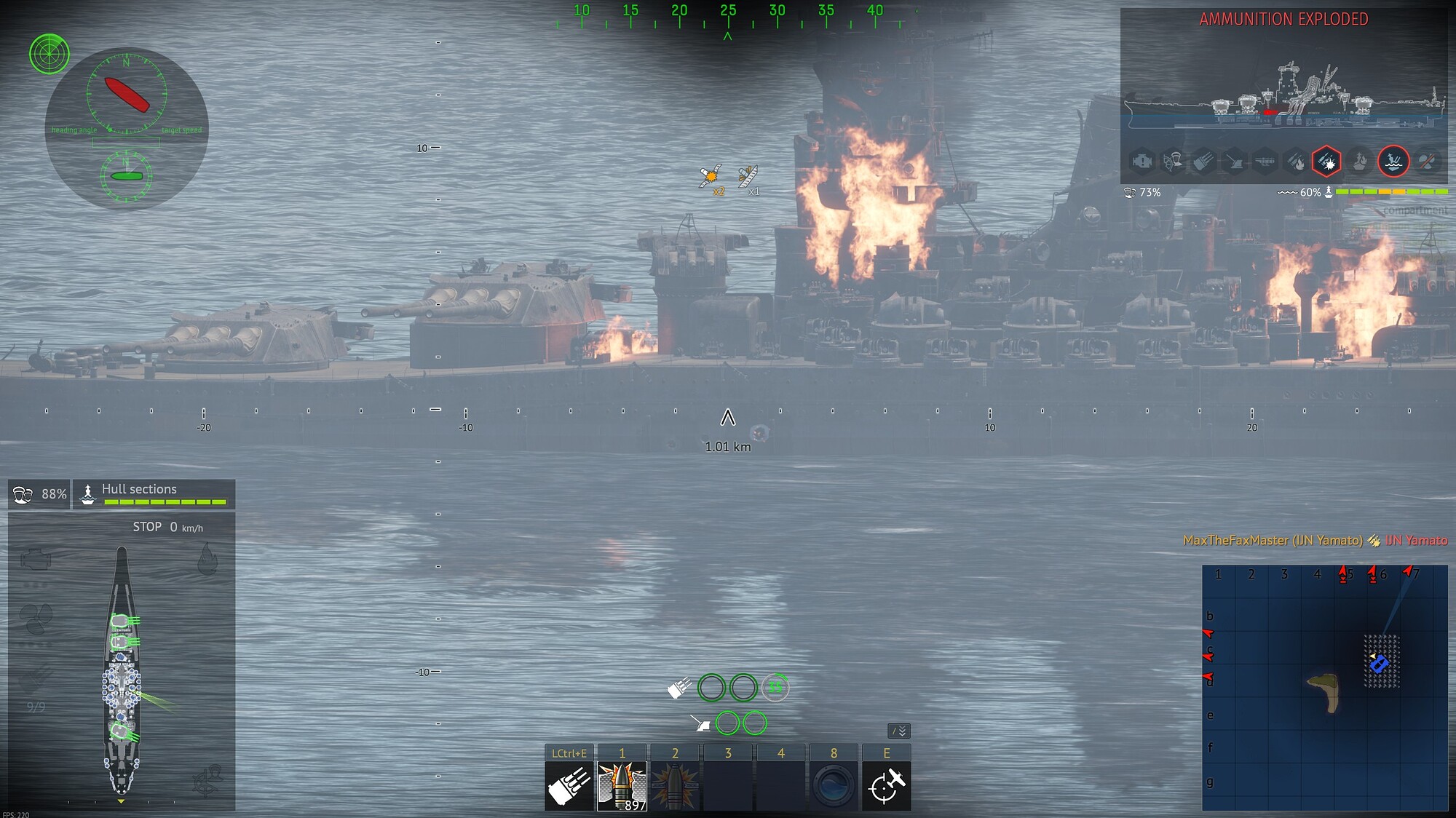 Testing Iowa vs Yamato vs Soyuz survivability - Navy - War Thunder ...