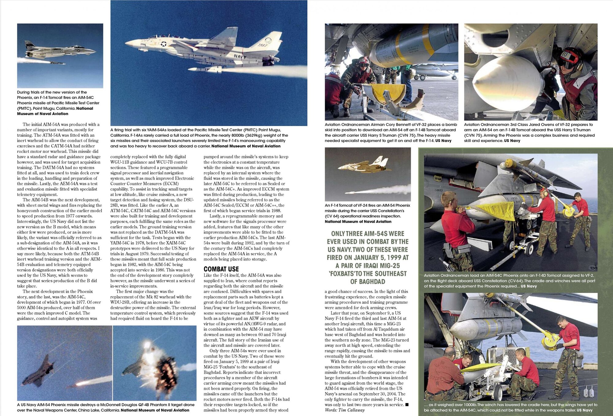 The AIM-54 Phoenix missile - Technology, History and Performance ...