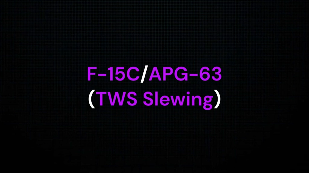 SU-27 Radar (N001V/N001VEP)TWS scan not Slewing to Soft Lock ...