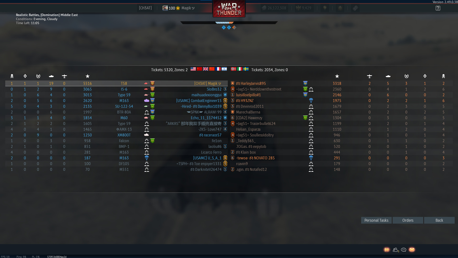 T58 easy button - Realistic Battle - War Thunder — official forum