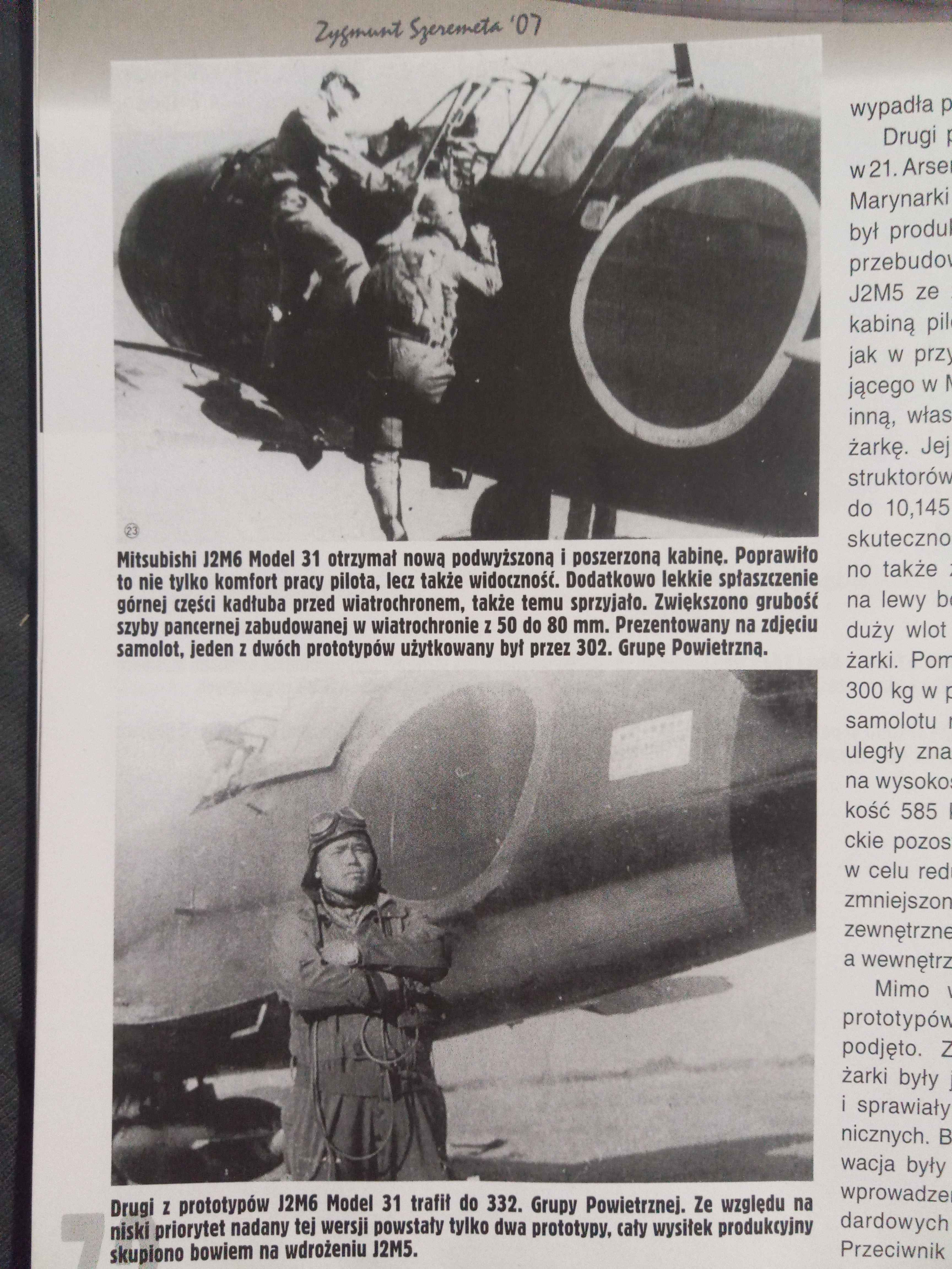 Mitsubishi J2M6 Model 31 - the last Raiden, the last suggestion ...