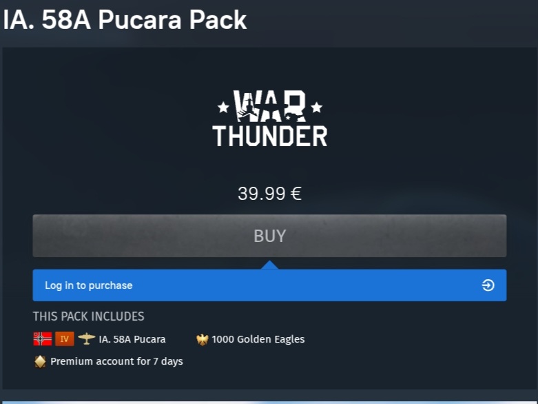 Pucara Pack Price and contents vs other rank IV/V plane packs. (Poll ...